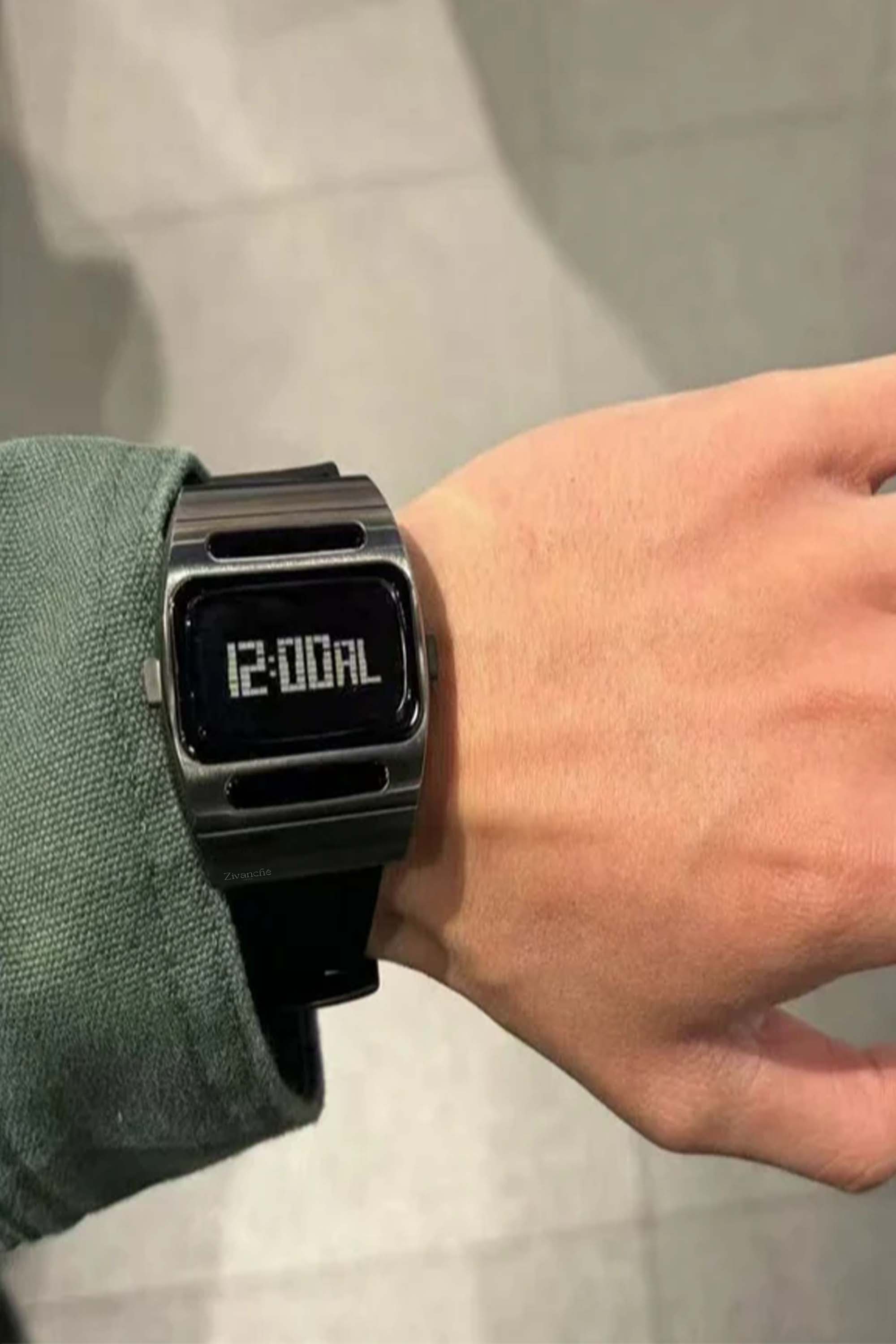 Rotary | Metallic Black Digital Watch – Zivanche