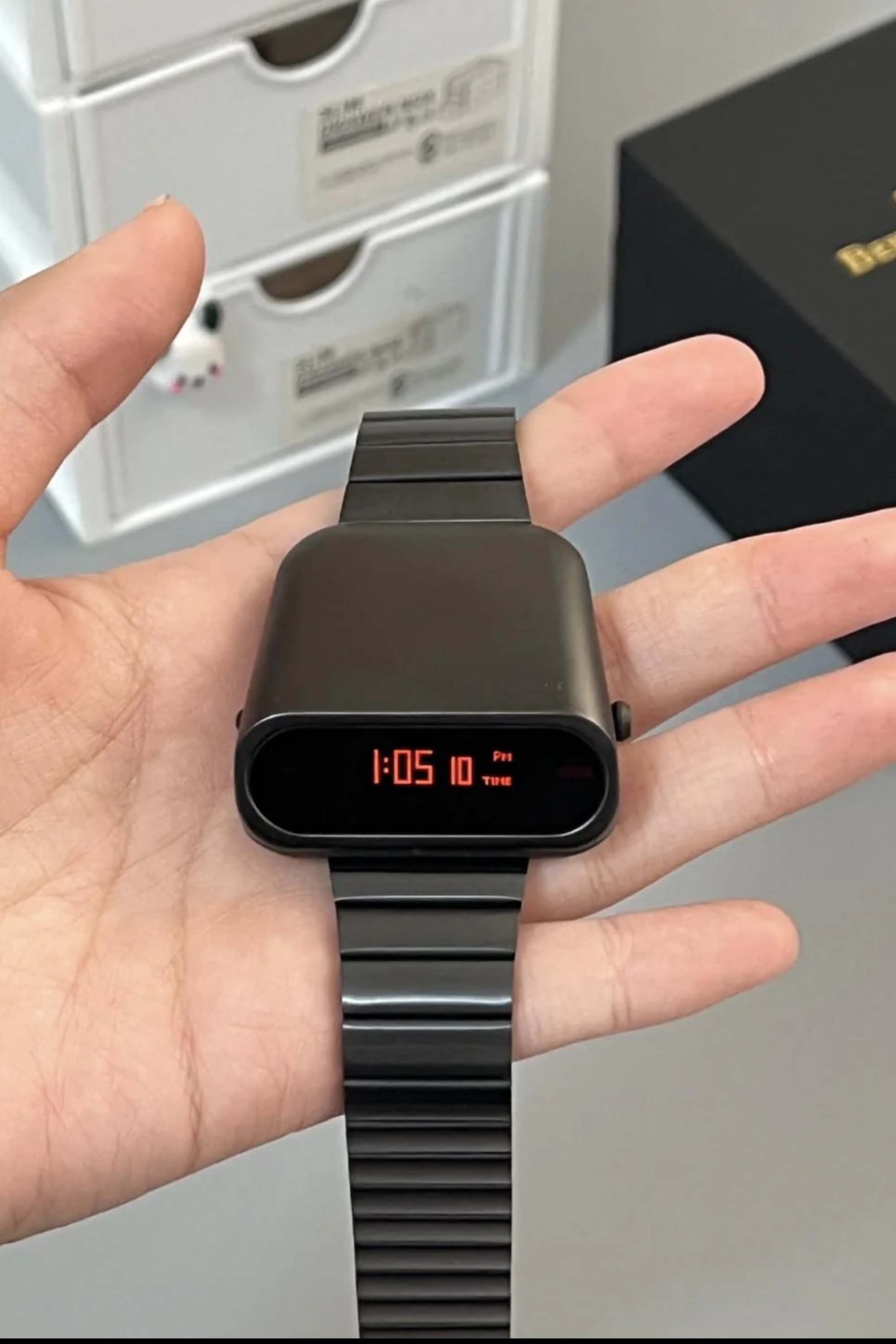 Gladiator | Metallic Black Digital Watch – Zivanche